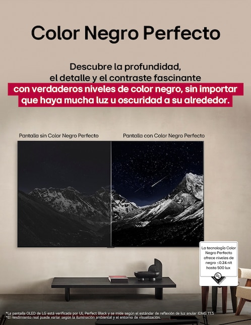 Pantalla Smart TV Lg OLED de 55 pulgadas 4K OLED55C5PSA con evo AI 10