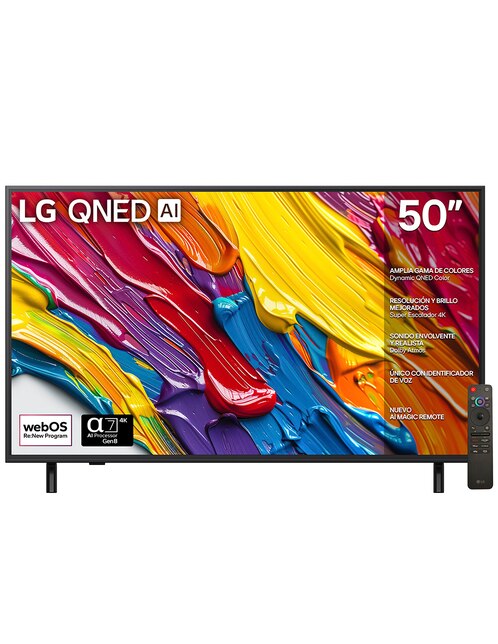 Pantalla Smart TV Lg QNED de 50 pulgadas 4K 50QNED82ASA 2