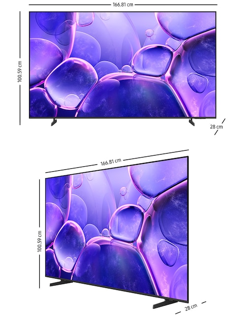 Pantalla Smart TV Samsung Crystal UHD de 75 pulgadas 4K UN75U8200FFXZX 10