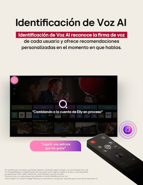 Pantalla Smart TV LG UHD de 55 pulgadas 4K/UHD 55UA7500PSA con AI webOS 2