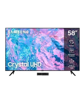Pantalla Smart TV Samsung Crystal UHD de 58 Pulgadas 4K/UHD UN58CU7000FXZX