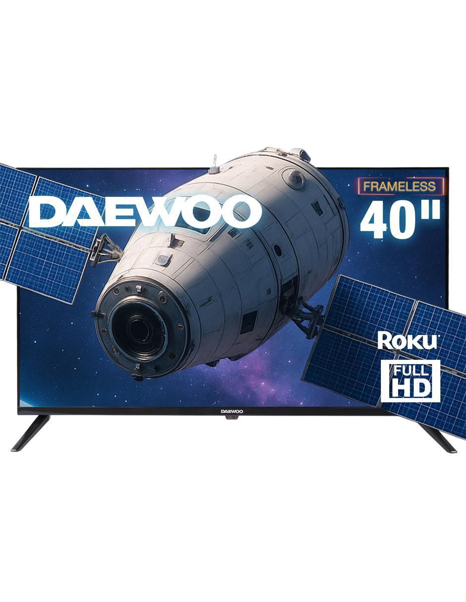 Pantalla Smart TV Daewoo LED de 40 pulgadas Full HD DAW40FR con Roku TV